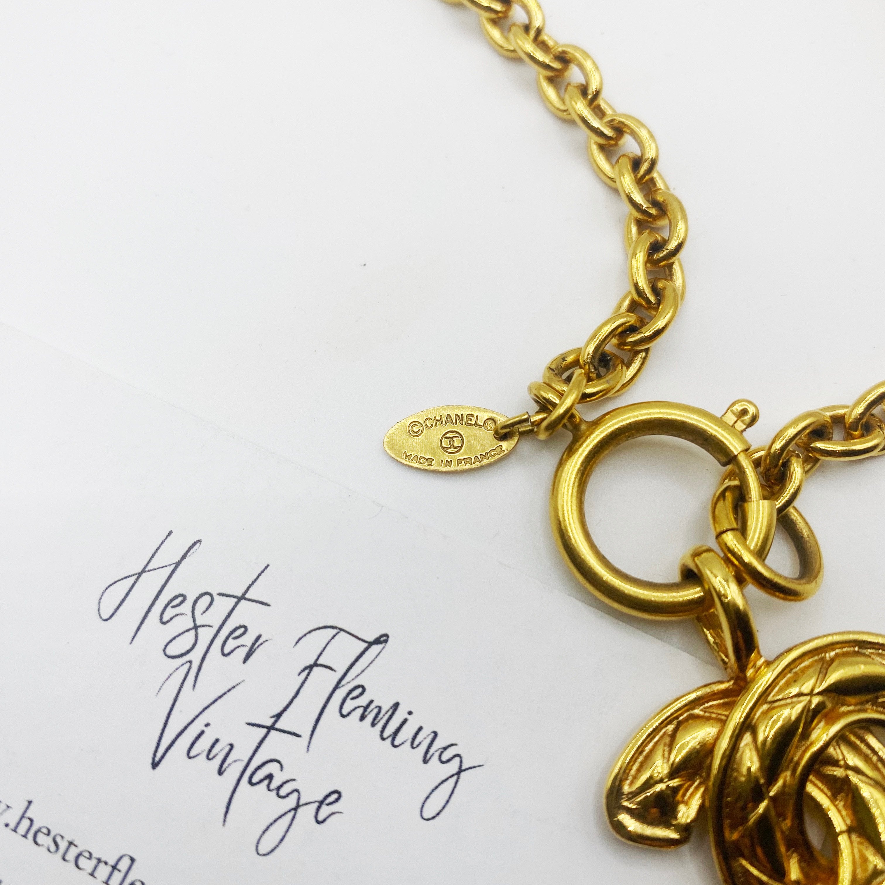 Chanel · 1980s Logo Pendant – Hester Fleming Vintage