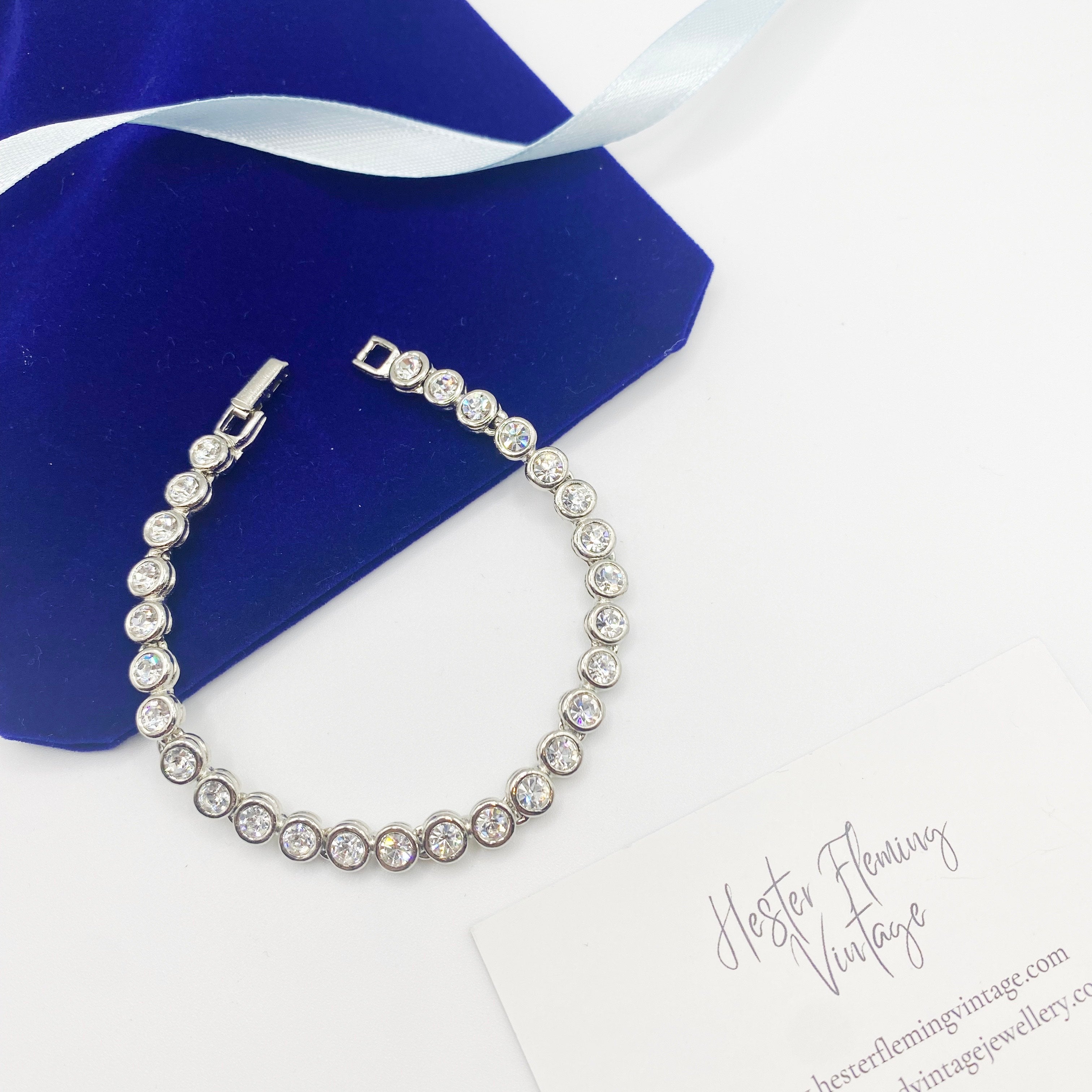 Vintage 90s Crystal Bracelet – Hester Fleming Vintage